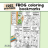 Frog Bookmarks to Color for DIY Reading Fun (Free)- Rock Your Homeschool