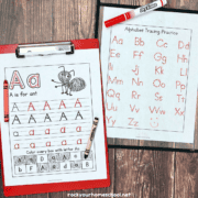 Spring Alphabet Tracing Worksheets for Practice and Fun (Free) - Rock ...