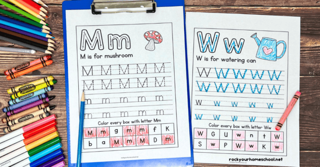 Spring Alphabet Tracing Worksheets for Practice and Fun (Free) - Rock ...