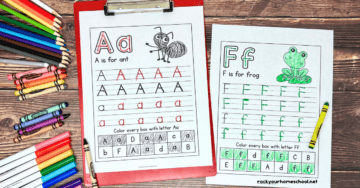 Spring Alphabet Tracing Worksheets for Practice and Fun (Free) - Rock ...