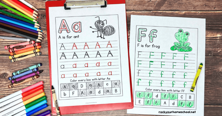 Spring Alphabet Tracing Worksheets for Practice and Fun (Free) - Rock ...