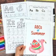 Free Print Handwriting Worksheets for ABCs of Summer Fun- Rock Your ...