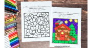 Camping Color by Number Printables for Kids (8 Free)- Rock Your Homeschool