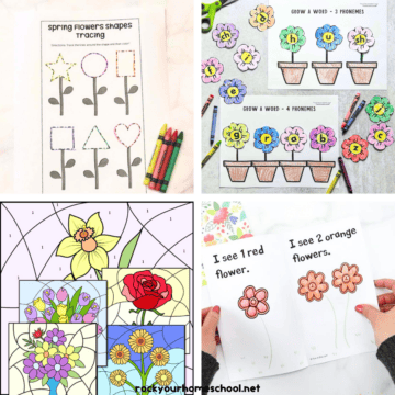 Flower Printables: 15 Fun and Free Activities for Kids- Rock Your ...