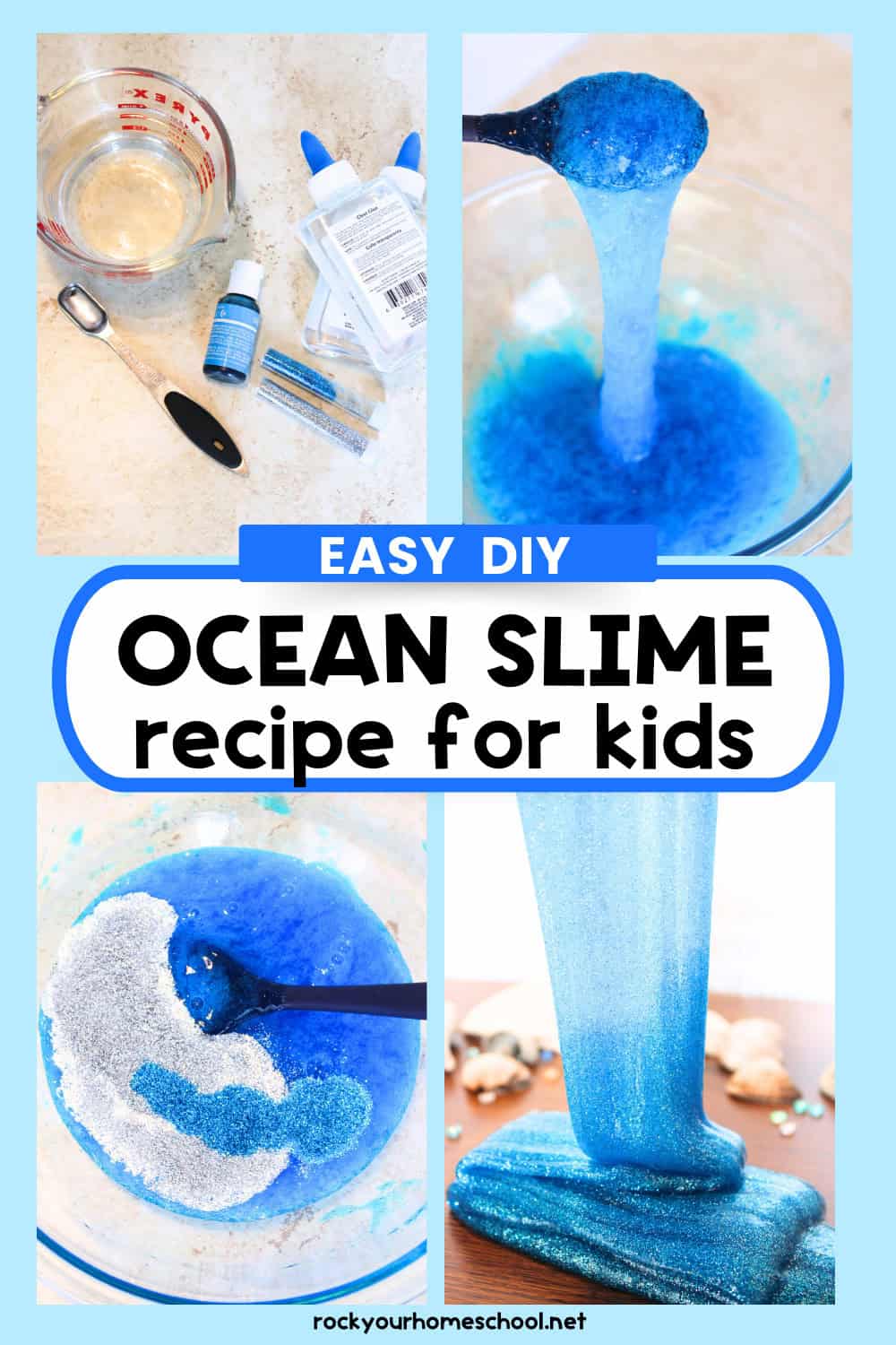 Ocean Slime Recipe: How to Make for Outstanding DIY Fun- Rock Your ...