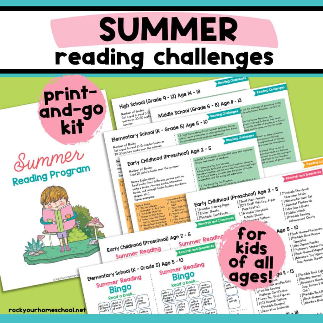 Summer Reading Challenges for All Ages Kit - Rock Your Homeschool