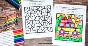 Vacation Coloring Sheets for Kids: Free Color by Number Set- Rock Your ...