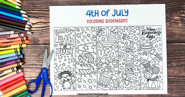4th of July Bookmarks to Color for Creative Holiday Fun (Free) - Rock ...