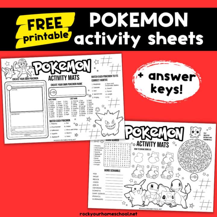 Pokemon Activity Sheets: Print-and-Go Fun for Kids (Free) - Rock Your ...