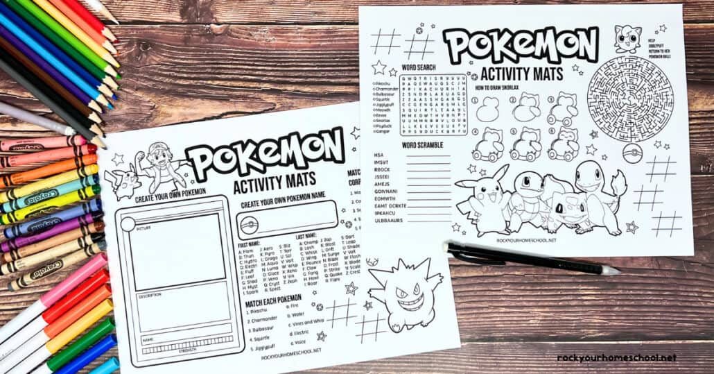 Pokemon Activity Sheets: Print-and-Go Fun for Kids (Free) - Rock Your ...