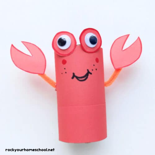 Toilet Paper Roll Crab Craft: How to Make and Enjoy - Rock Your Homeschool