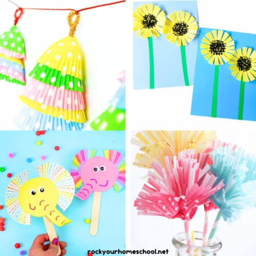 10 Cupcake Liner Crafts That Your Kids Will Love- Rock Your Homeschool