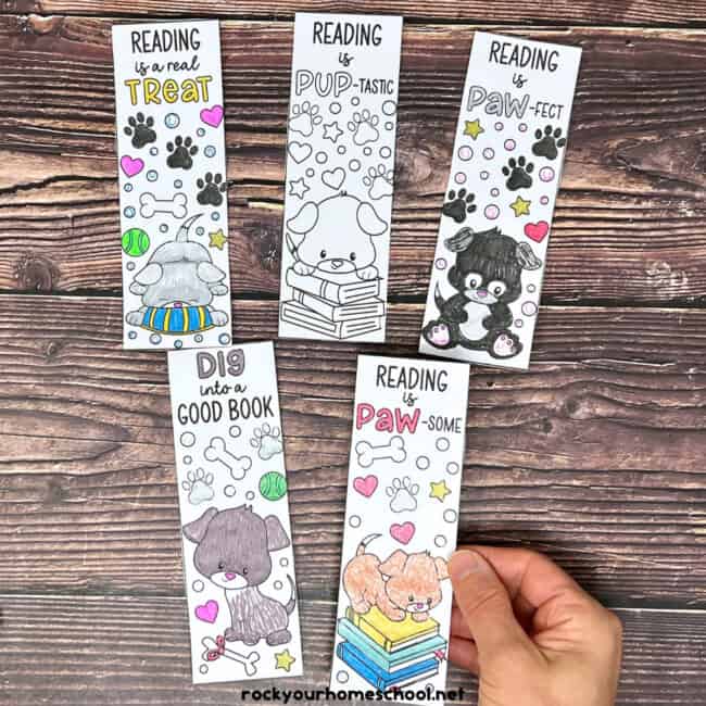 Dog Bookmarks to Color: Cute Ways to Make Reading Fun (Free) - Rock ...