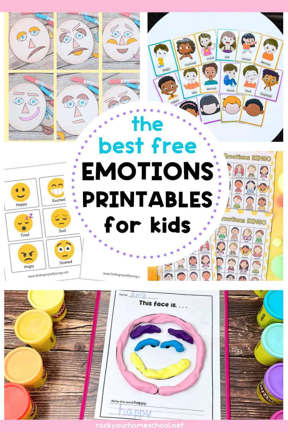 17 Free Emotions Printables for Kids to Learn About Feelings- Rock Your ...