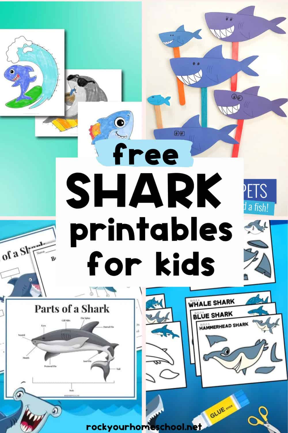 16 Shark Printables for Kids to Enjoy Fun & Free Activities- Rock Your ...