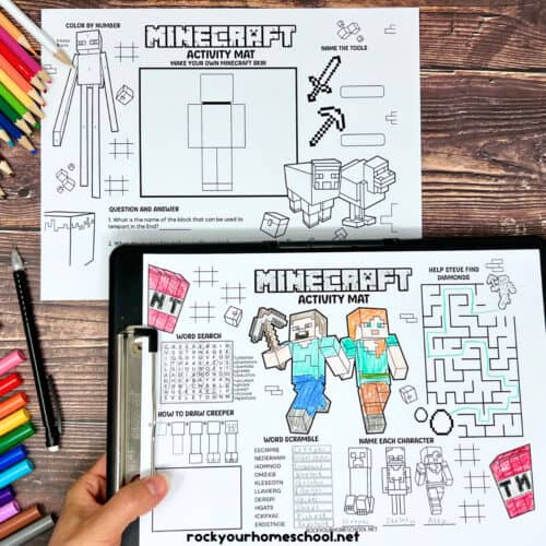 Minecraft Activity Sheets: Easy Ways to Have a Blast (Free) - Rock Your ...