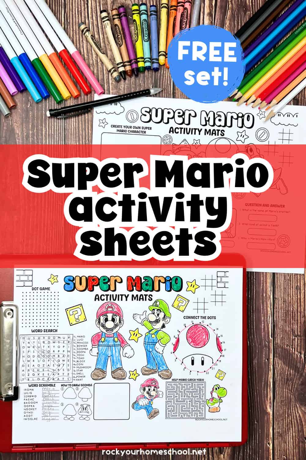 Super Mario Activity Sheets for Awesome Fun With Kids (Free) - Rock ...