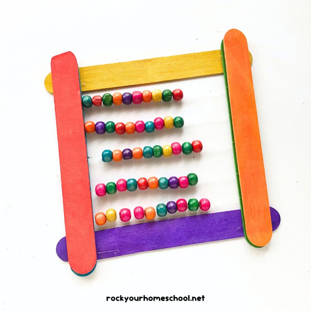 Abacus Craft For Kids: How To Easily Make And Enjoy- Rock Your Homeschool