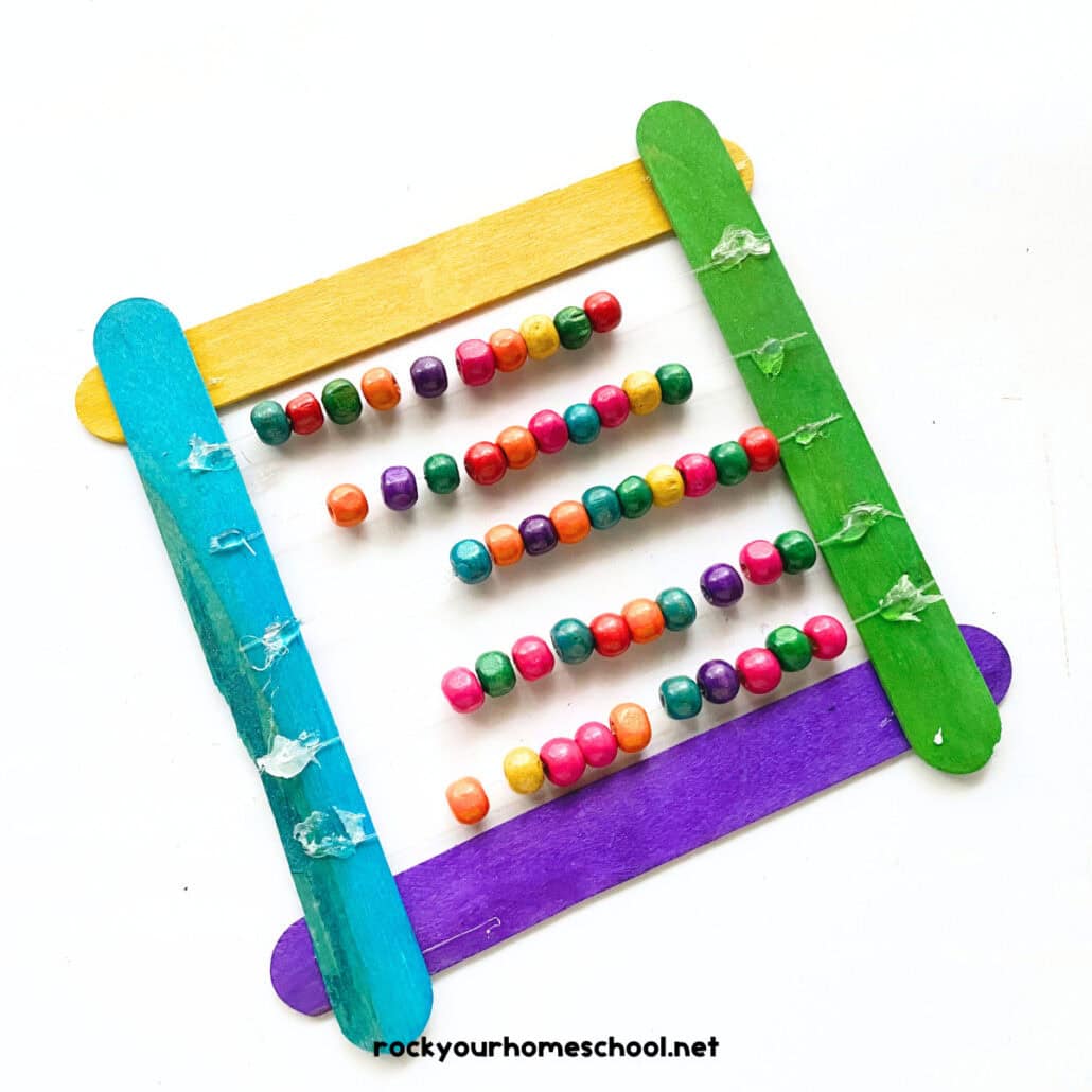 Abacus Craft For Kids: How To Easily Make And Enjoy- Rock Your Homeschool