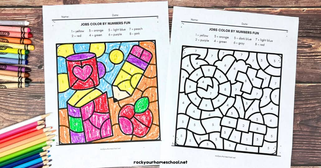 Jobs Coloring Pages For Fantastic Color By Number Fun (Free)- Rock Your ...