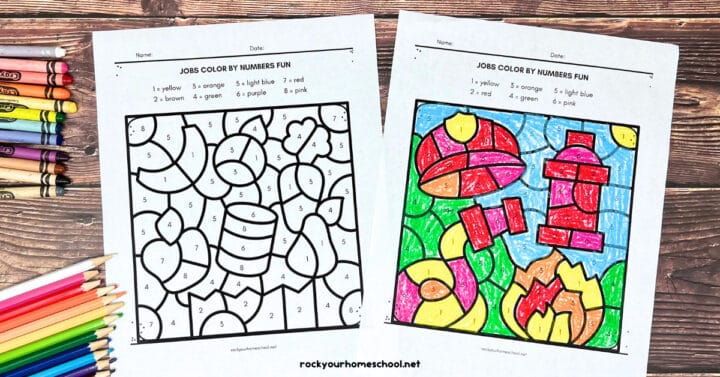 Jobs Coloring Pages For Fantastic Color By Number Fun (Free)- Rock Your ...
