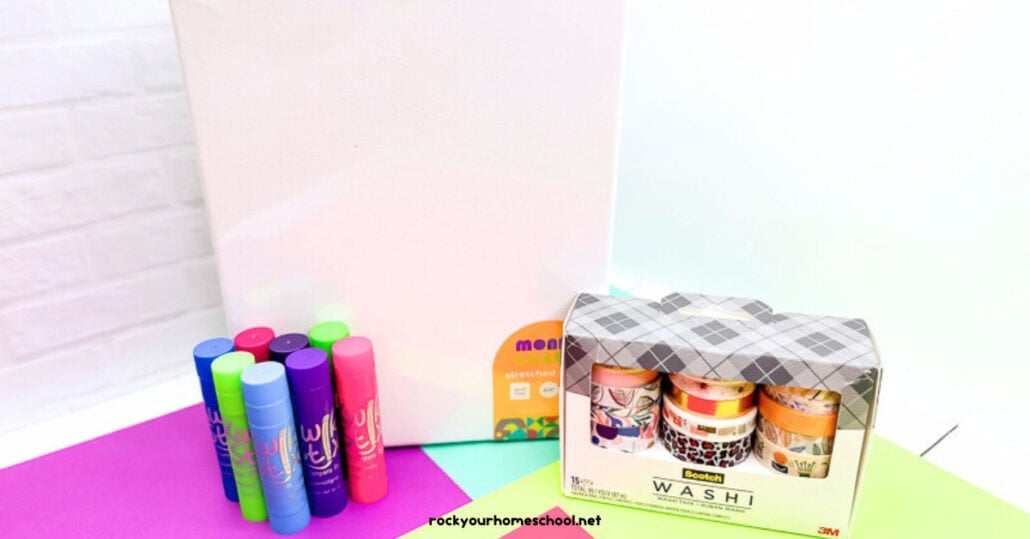 Washi Tape Art Project for a Fun & Mess-Free Activity with Kids - Rock ...