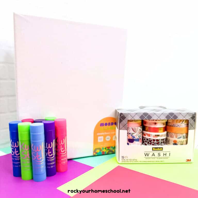 Washi Tape Art Project for a Fun & Mess-Free Activity with Kids - Rock ...