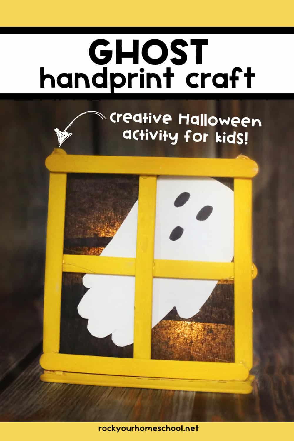 Ghost Handprint Craft: How To Make For Halloween Fun - Rock Your Homeschool