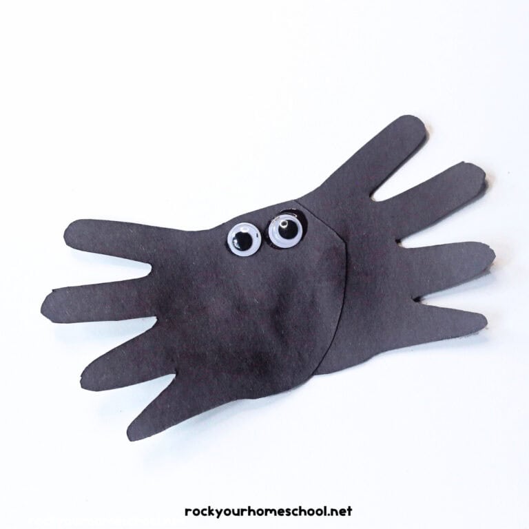 Handprint Spider Craft for Cute and Easy Halloween Keepsake- Rock Your ...