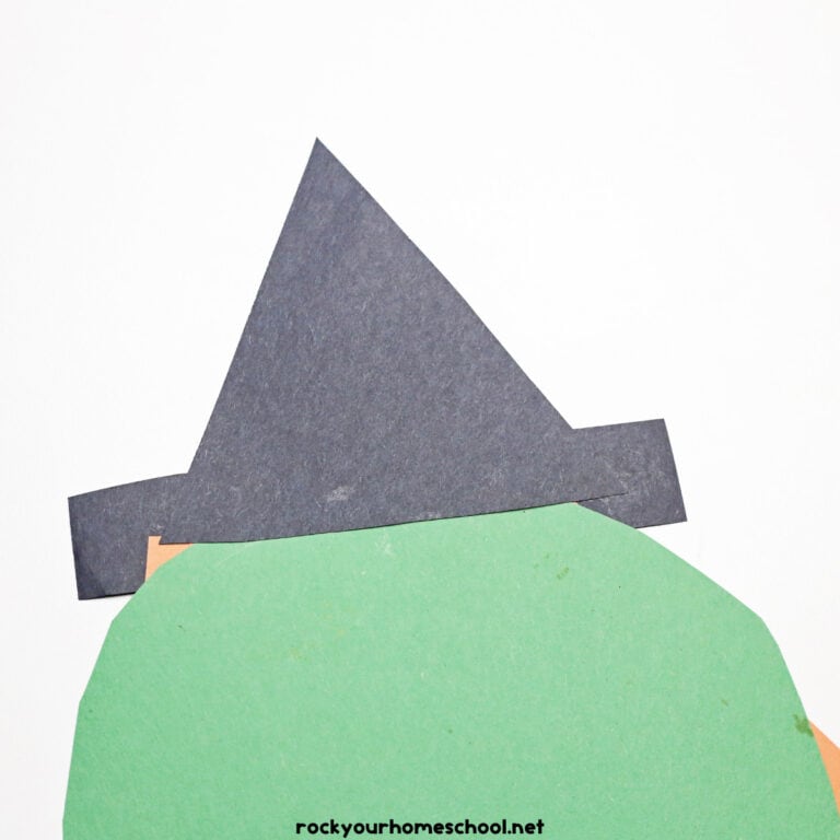 Witch Craft for Kids: Easy Paper Shapes Activity - Rock Your Homeschool