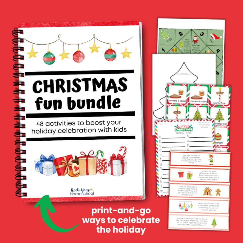 Christmas Fun Bundle | 48 Printable Holiday Activities for Kids - Rock ...