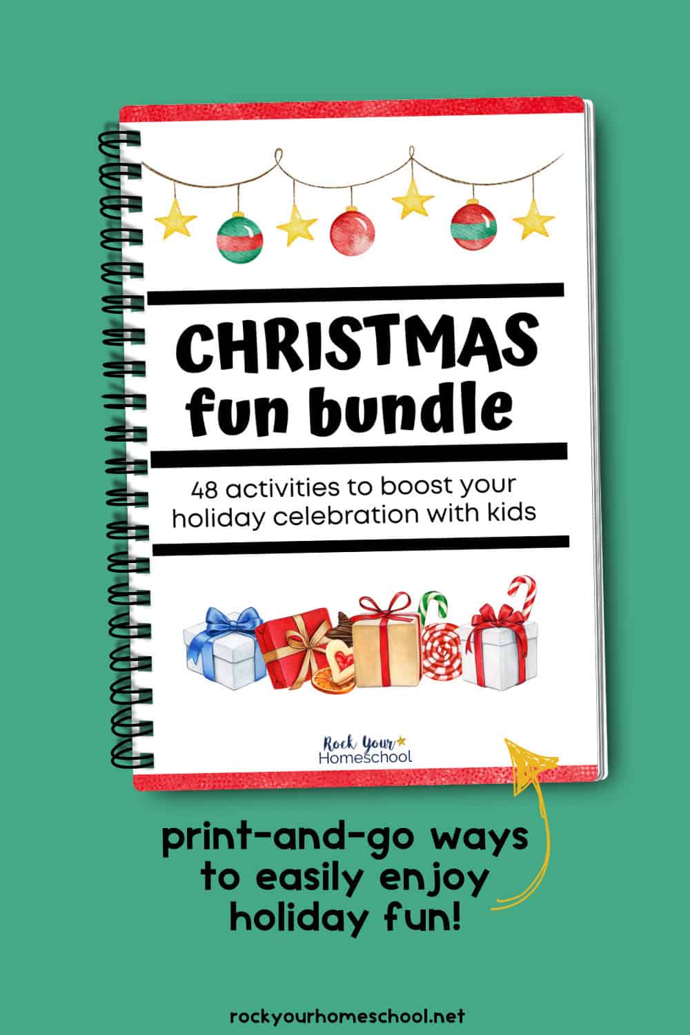 Christmas Fun Bundle | 48 Printable Holiday Activities for Kids - Rock ...