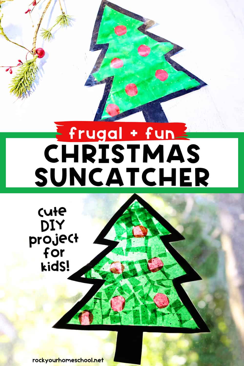 Christmas Suncatcher: How to Make This Cute Tree Craft- Rock Your ...