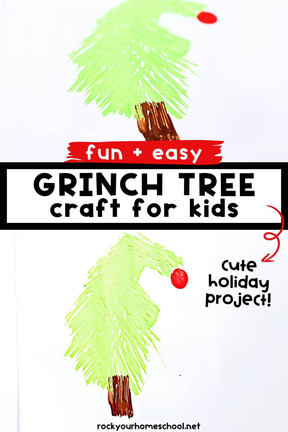 Easy Grinch Craft: How to Make This Cute Christmas Tree- Rock Your ...