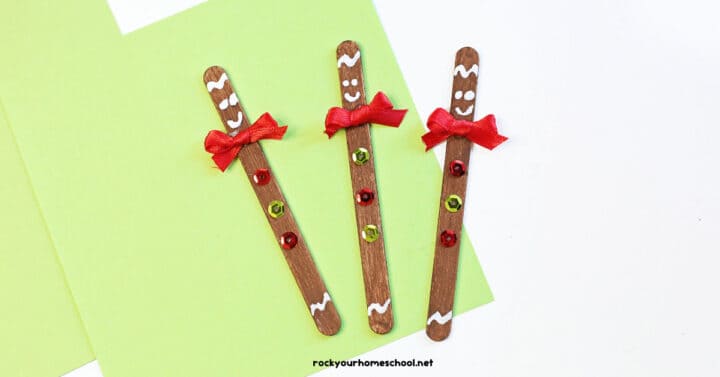Gingerbread Man Craft: How to Easily Make with a Popsicle Stick - Rock ...