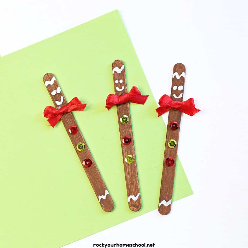 Gingerbread Man Craft: How to Easily Make with a Popsicle Stick - Rock ...