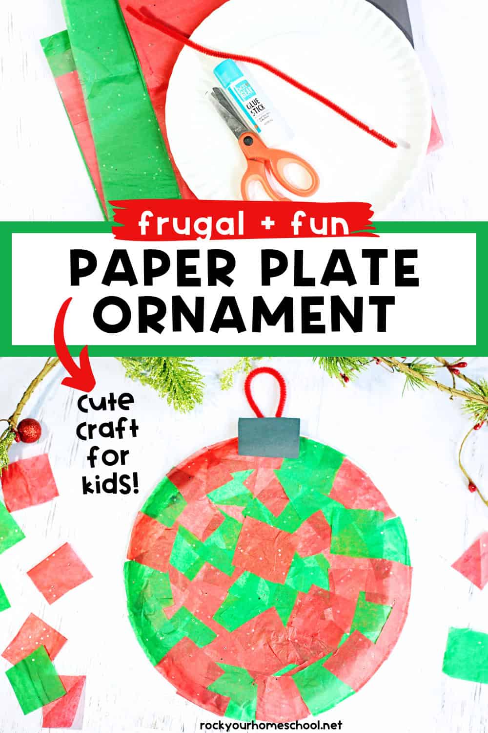 Paper Plate Ornament Craft: How to Make for Holiday Fun - Rock Your ...