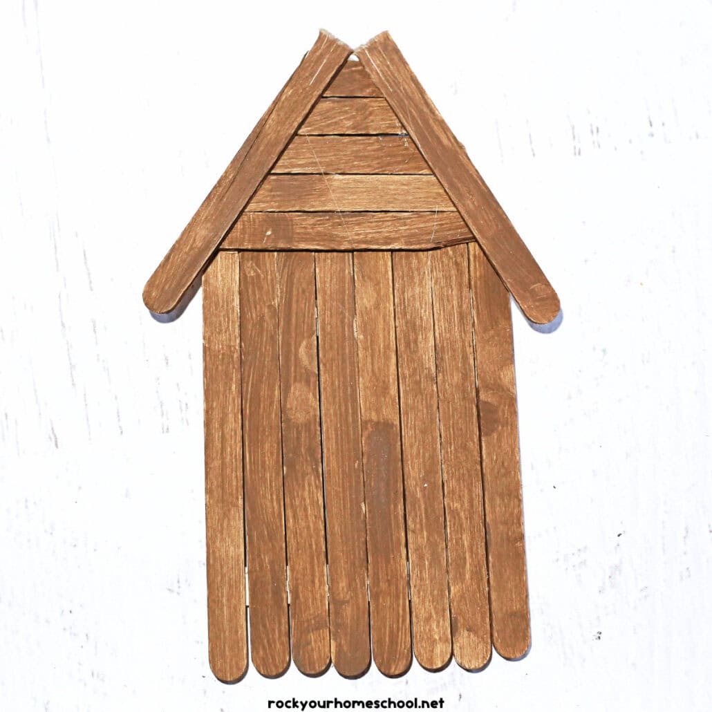 Popsicle Stick Gingerbread House: How to Make this Holiday Craft- Rock ...