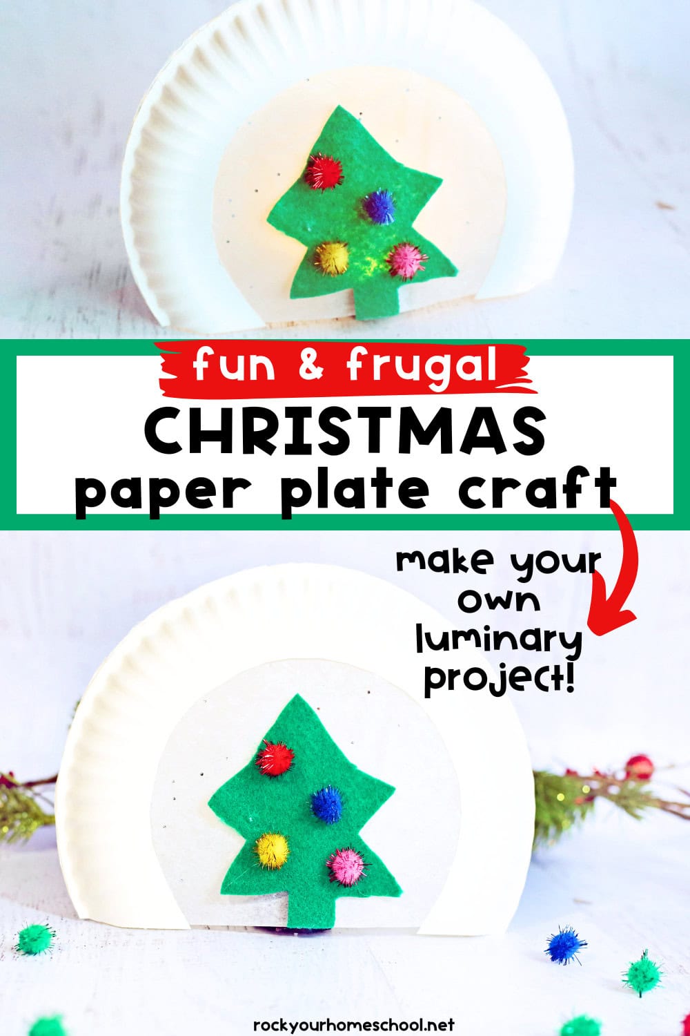 Christmas Paper Plate Craft: How To Make This Holiday Luminary- Rock ...
