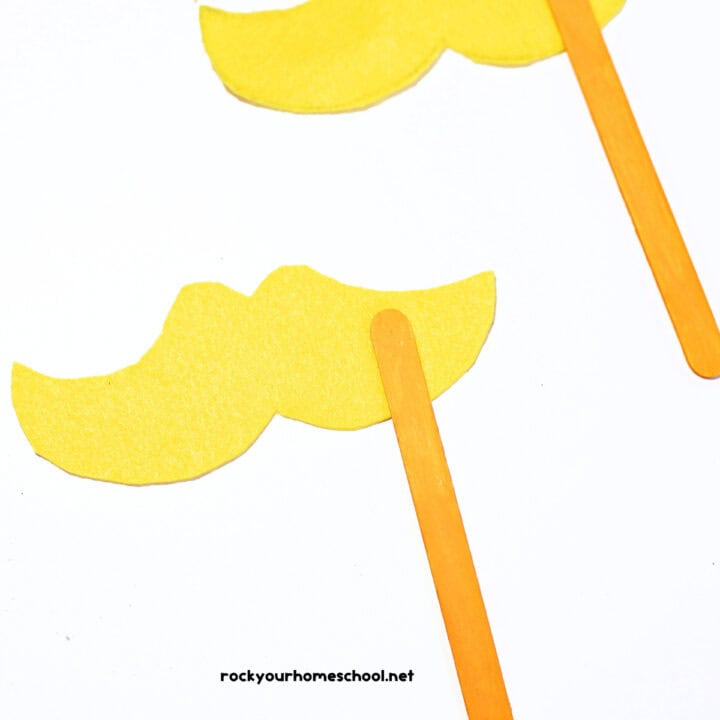 Lorax Mustache Craft: How to Make and Free Template- Rock Your Homeschool