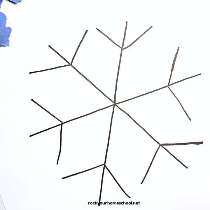 Torn Paper Snowflake Craft: How To Enjoy For Easy Winter Fun - Rock ...