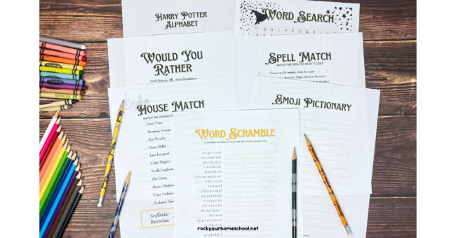 Harry Potter Activity Sheets for Your Party & More (Free Set) - Rock ...