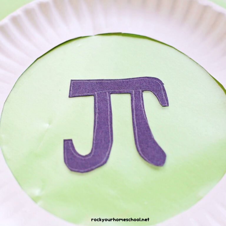 Pi Day Craft: How To Make This Cute Suncatcher - Rock Your Homeschool