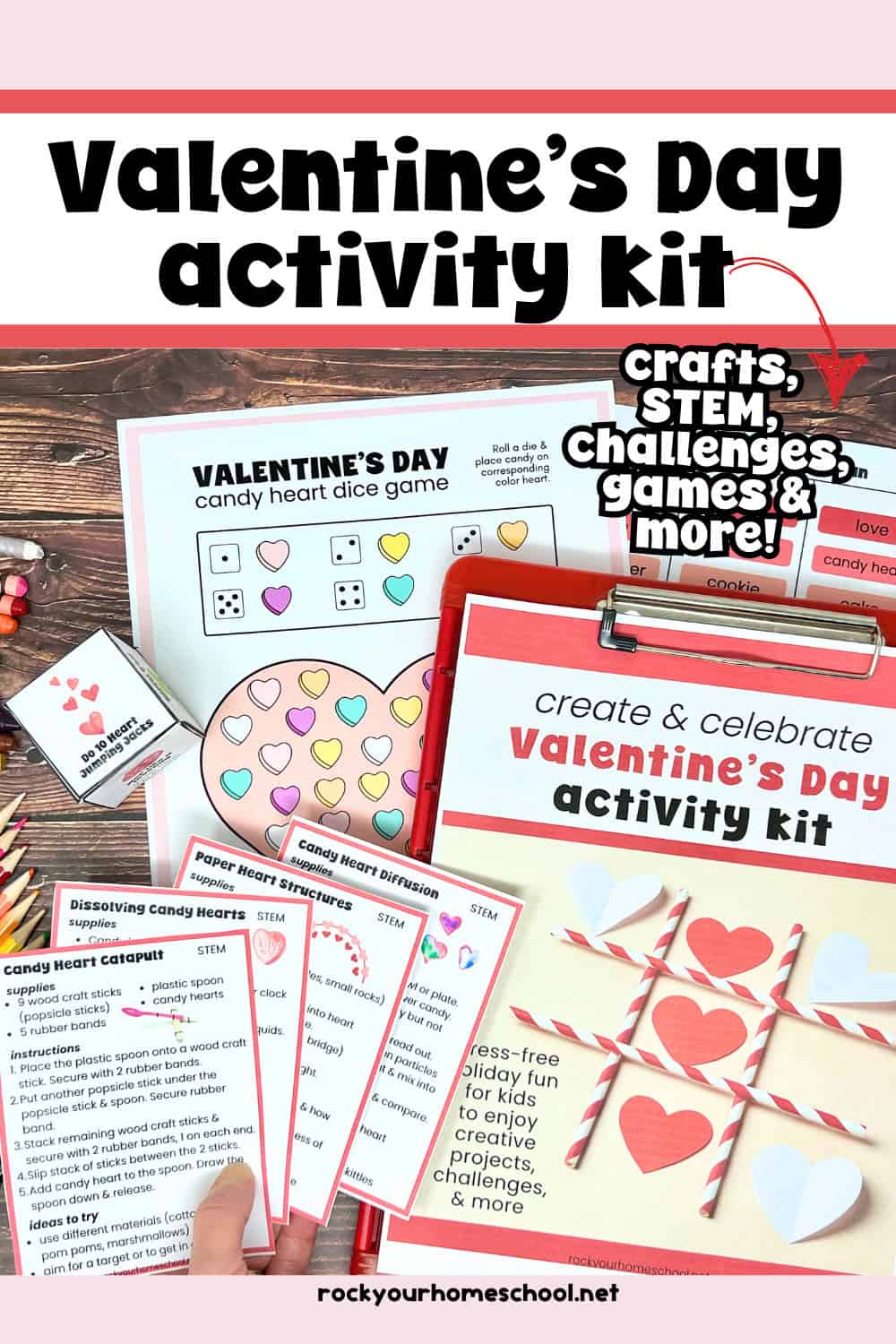 Valentine’s Day Activity Kit | 16 Creative Projects for Kids- Rock Your ...