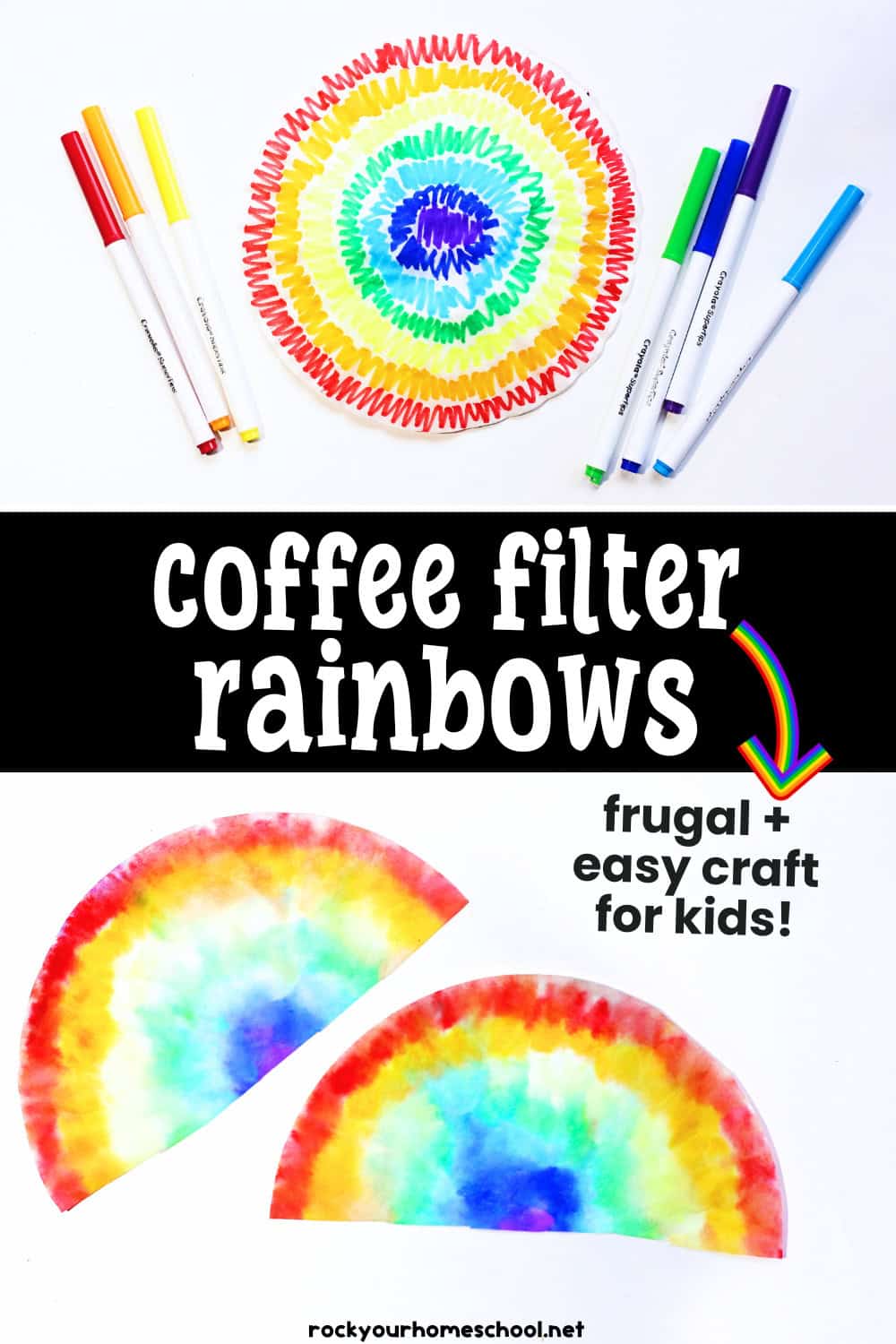 Coffee Filter Rainbow Craft: How to Make for Colorful Fun - Rock Your ...