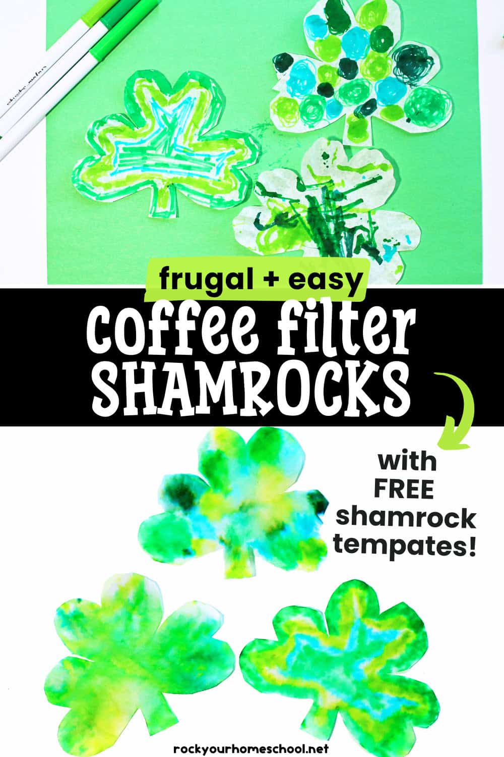 Coffee Filter Shamrock Craft: How to Make & 4 Fun Ideas- Rock Your ...