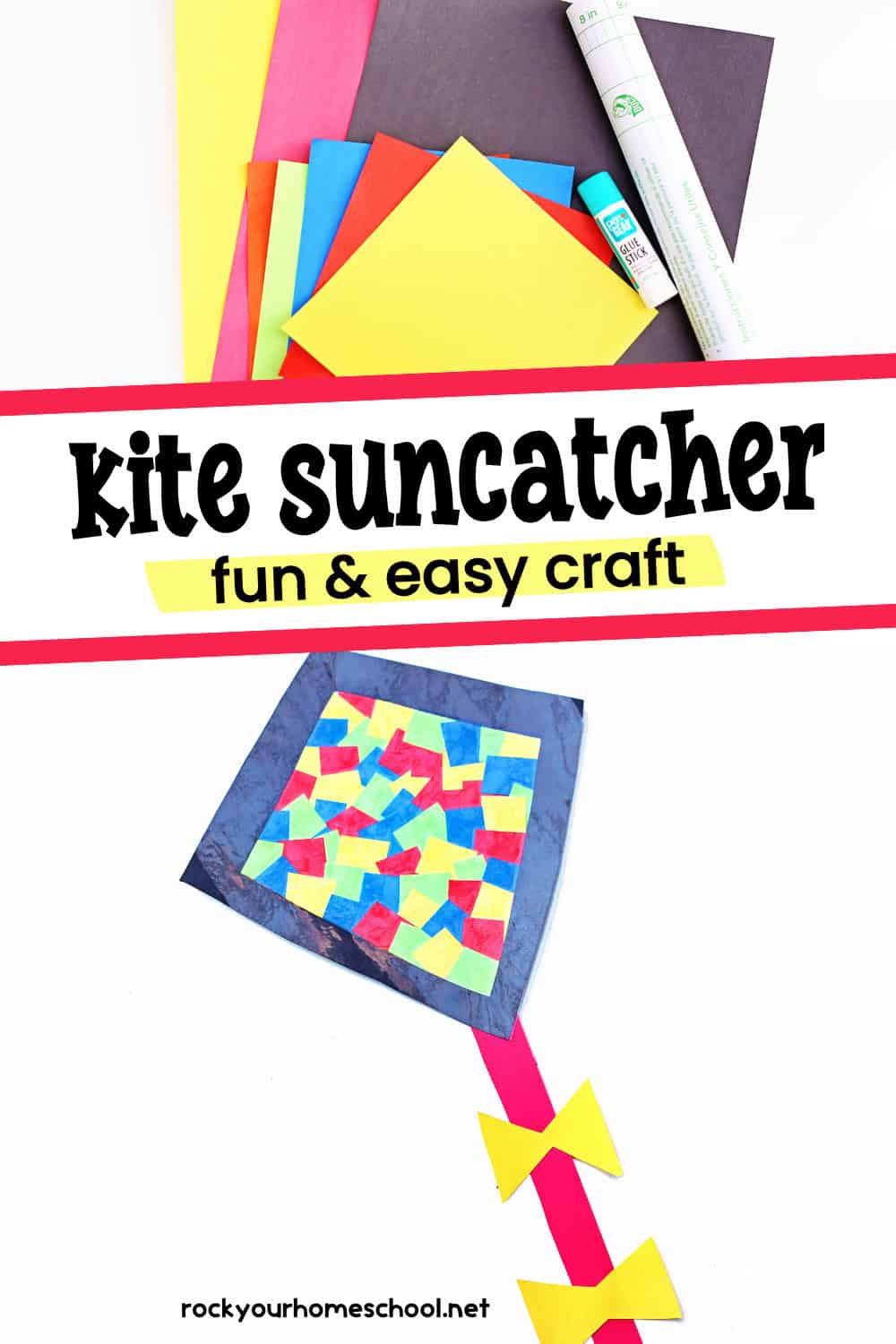 Kite Suncatcher Craft: How to Make This Colorful Project- Rock Your ...
