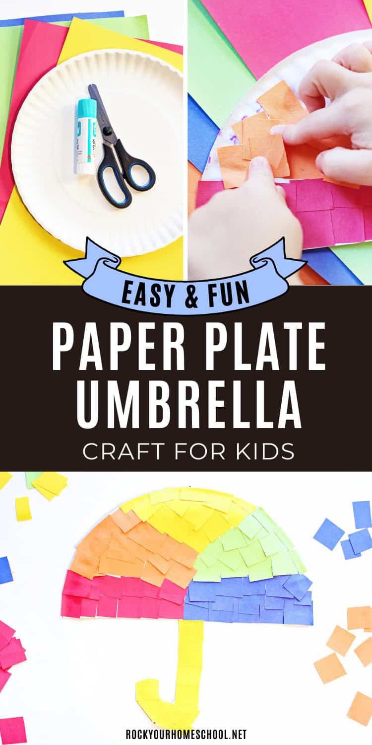 Paper Plate Umbrella Craft: How to Easily Make & Enjoy- Rock Your ...