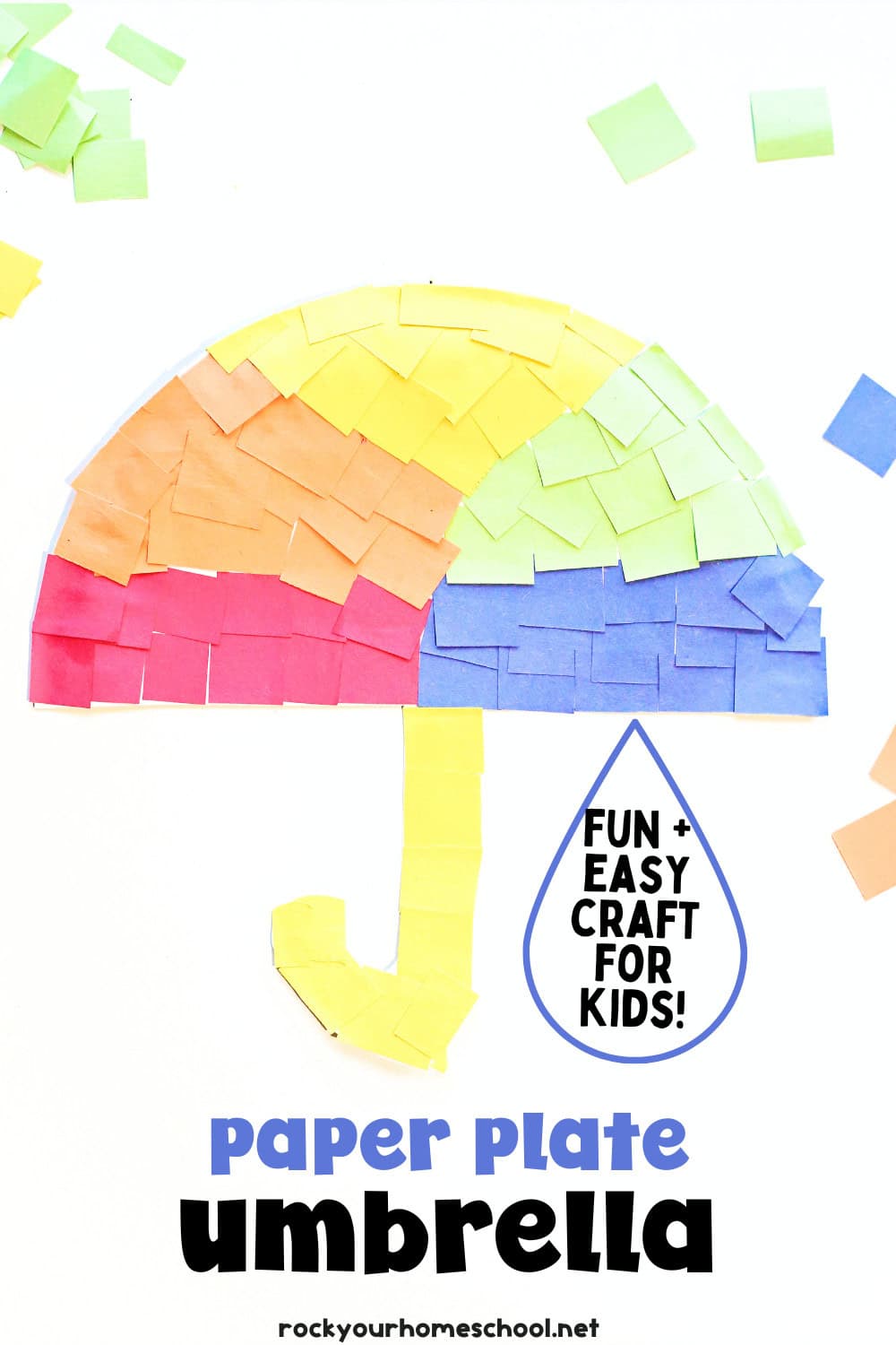 Paper Plate Umbrella Craft: How to Easily Make & Enjoy- Rock Your ...