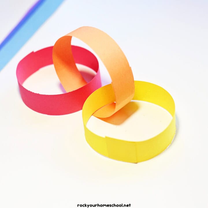 Rainbow Paper Chain: How To Make With Pot Of Gold - Rock Your Homeschool